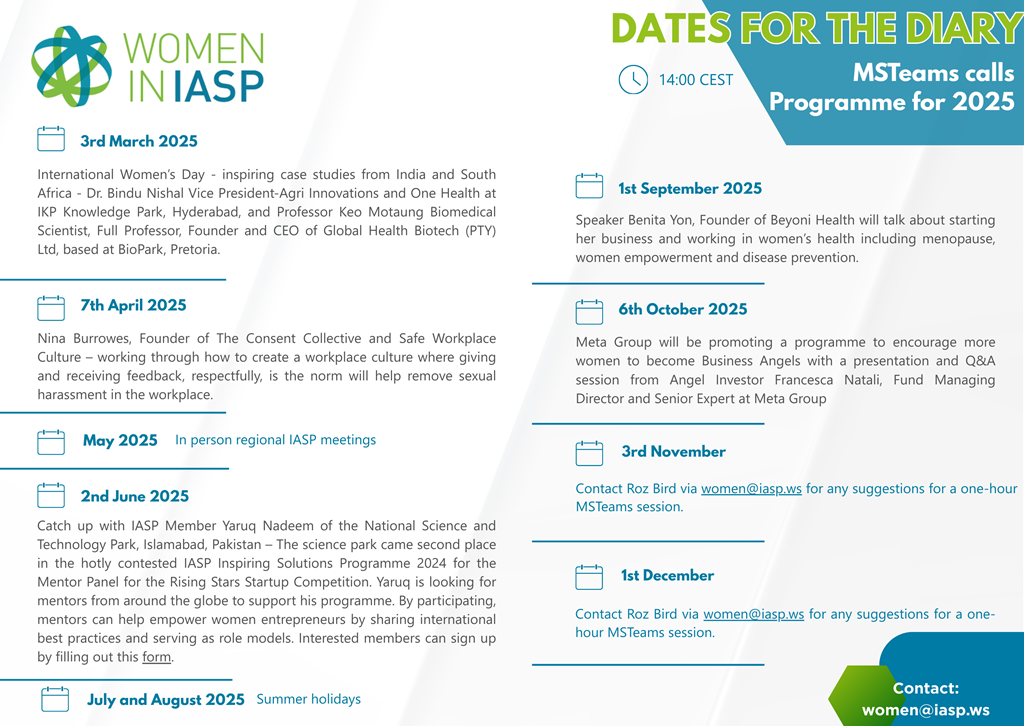 Science and technology park subnetworks – IASP